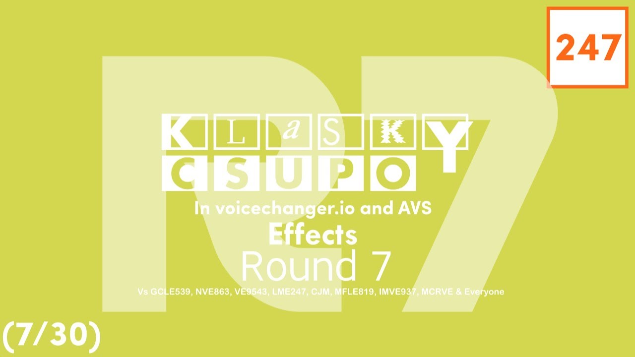 KC VC.IO and AVS Effects R7 Vs MFE254, GCLE539, NVE863, VE9543, CJM ...