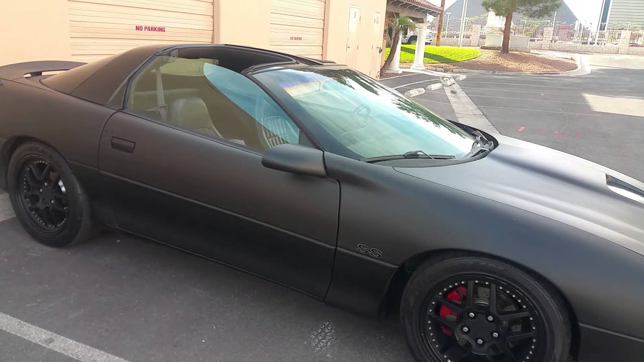 Murdered out camaro - YouTube
