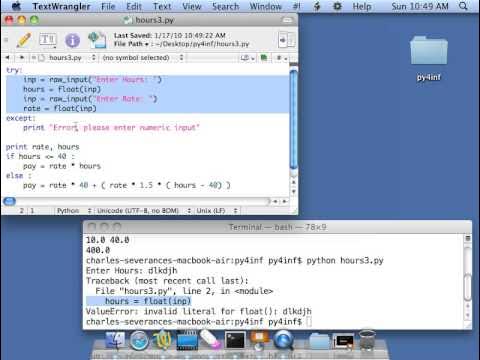 Python for Informatics: Exercise 3.2 - YouTube