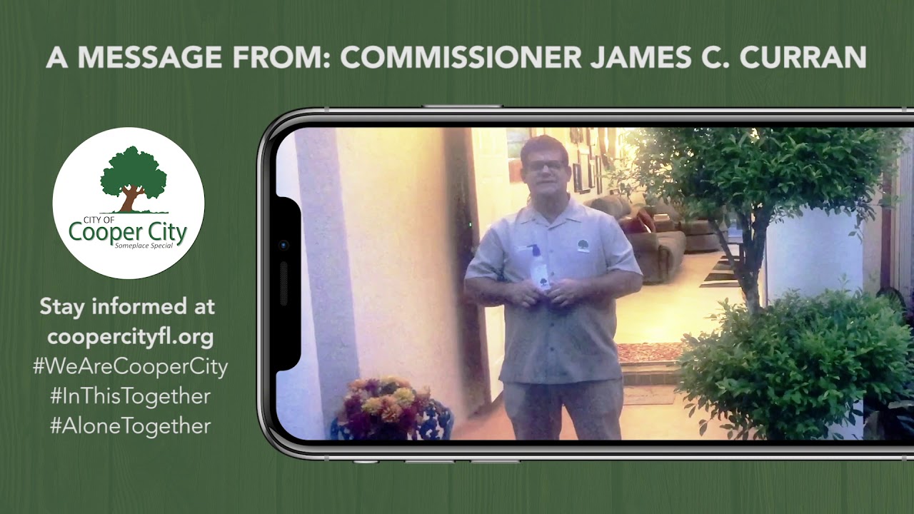A reminder from Cooper City Commissioner James Curran - YouTube