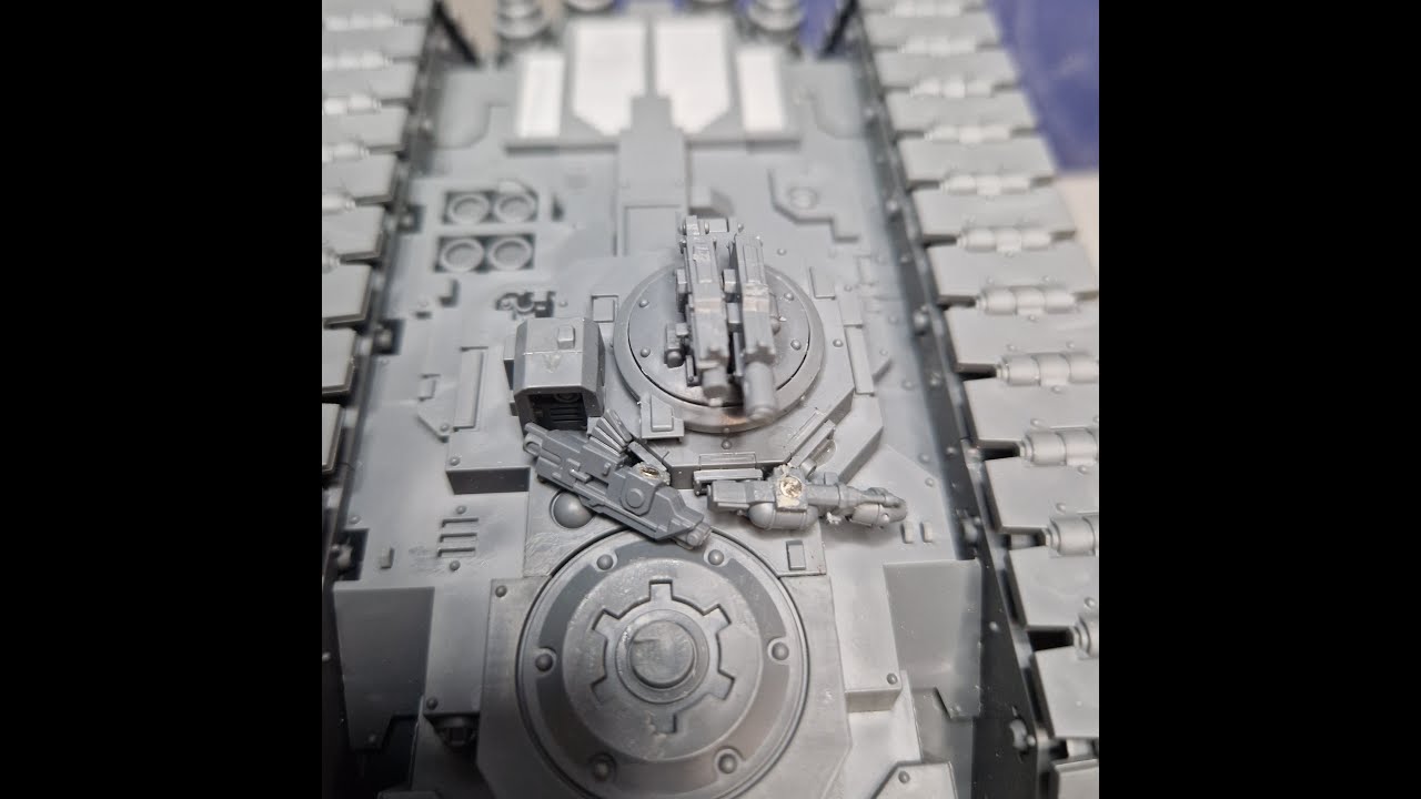 Magnetising pintle-mounted combi-weapons for Land Raider Spartan - YouTube