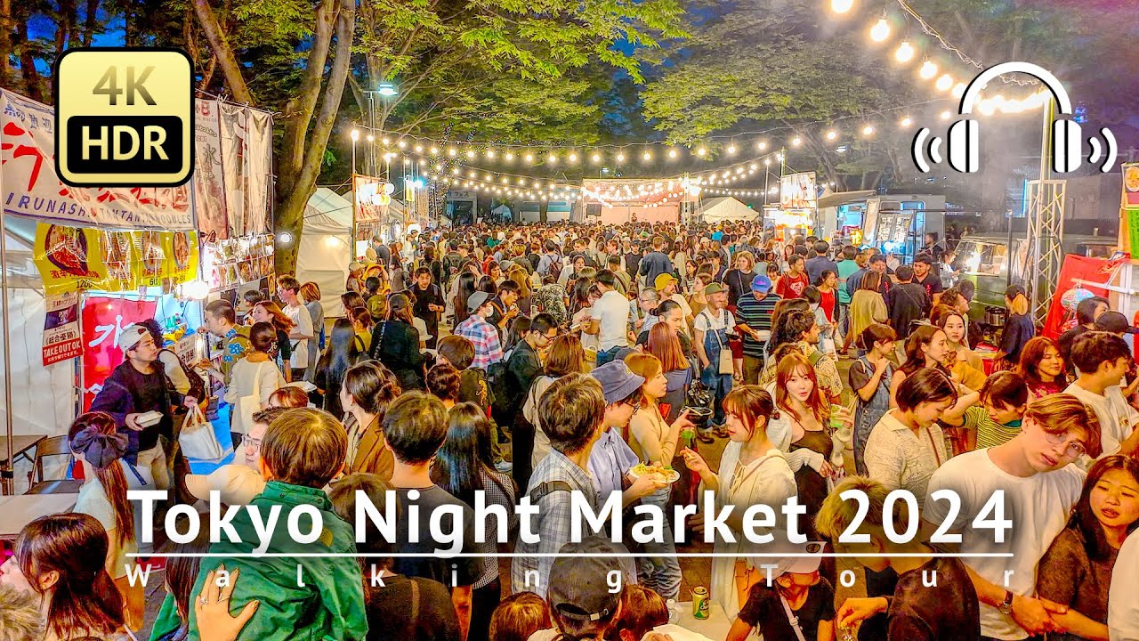 Japan - Tokyo Night Market 2024 Walking Tour starts at Yoyogi Hachiman ...