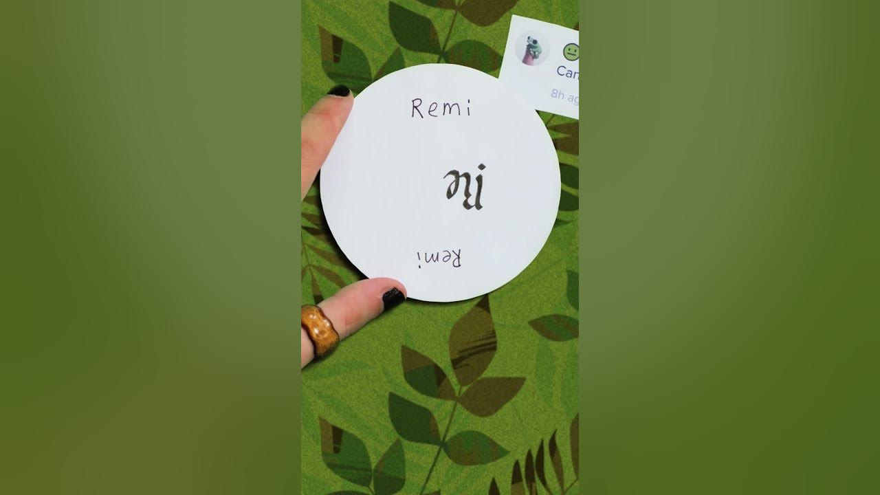 Ambigram Tutorial of Remi - YouTube