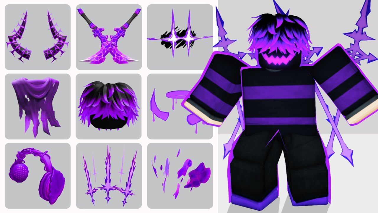 OMG! 35+ FREE PURPLE ROBLOX ITEMS 😮 ACTUALLY WORKS [2025] - YouTube