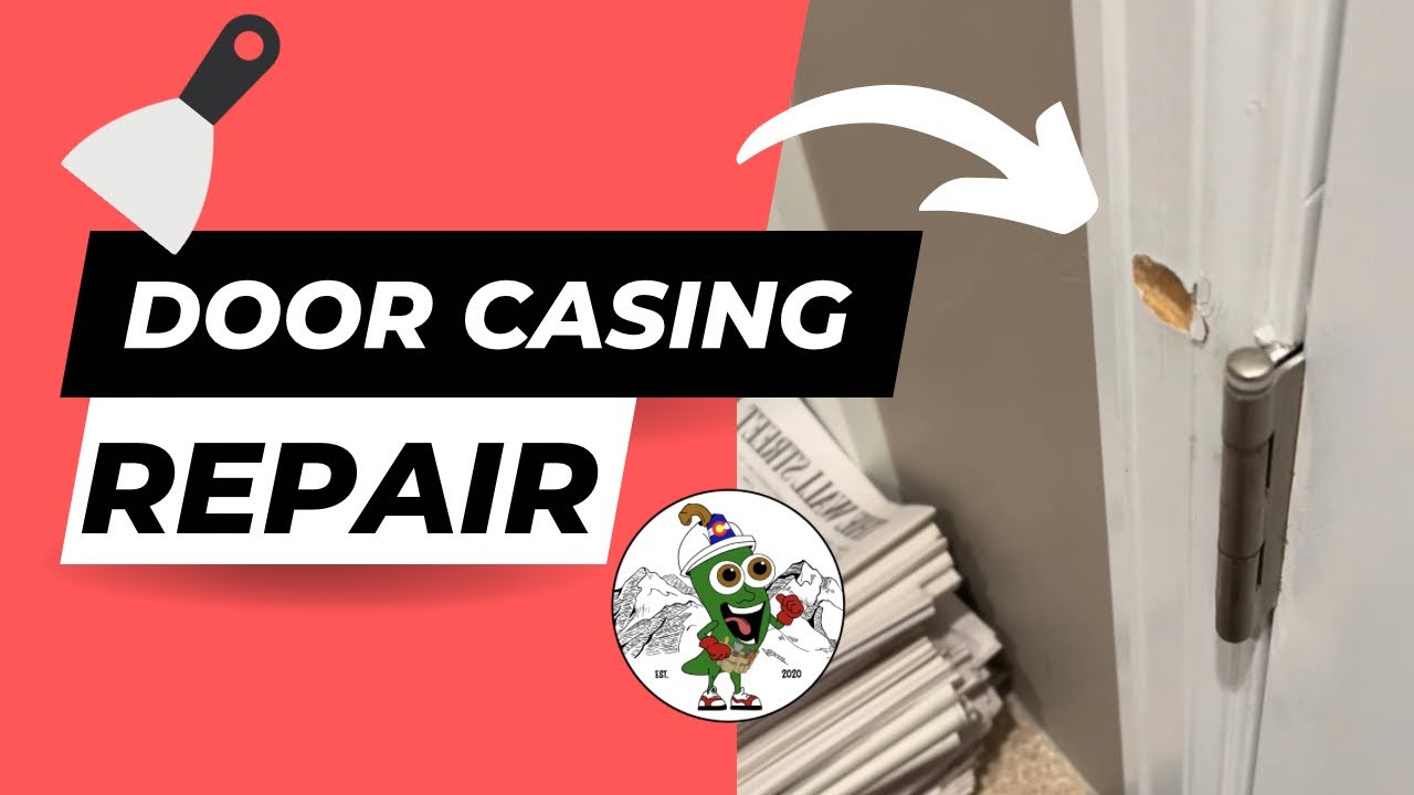 How To Repair A Damaged Door Casing #doorcasing #doortrim #handyman # ...