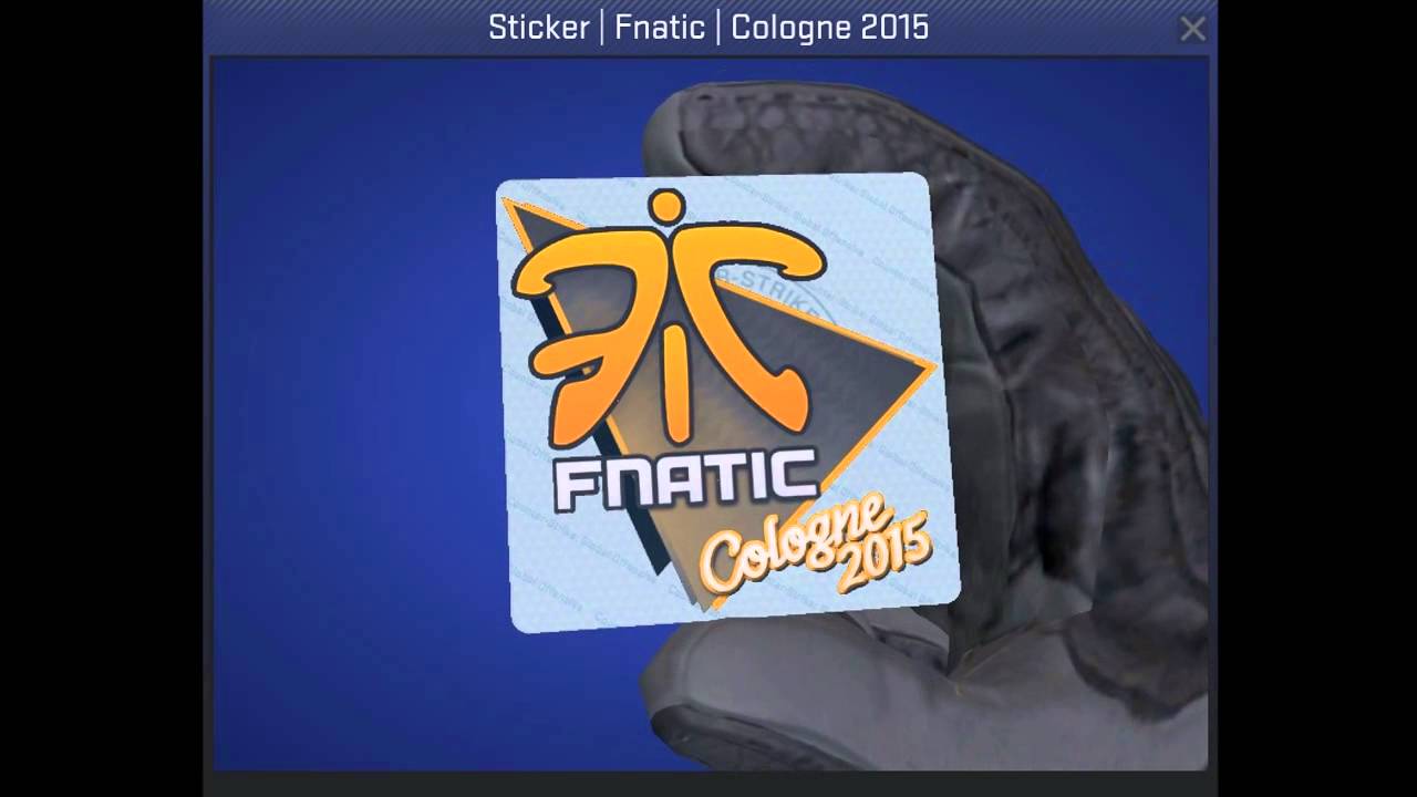 Fnatic Cologne 2015 Sticker CSGO - YouTube