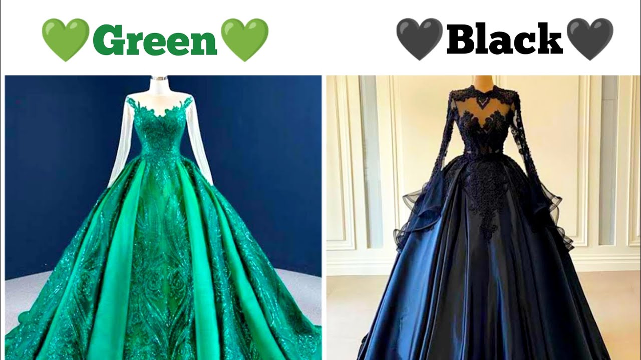 Green💚 vs Black🖤 | choose one color | dress👗 / nails 💅/ heels👠 / rings💍 ...