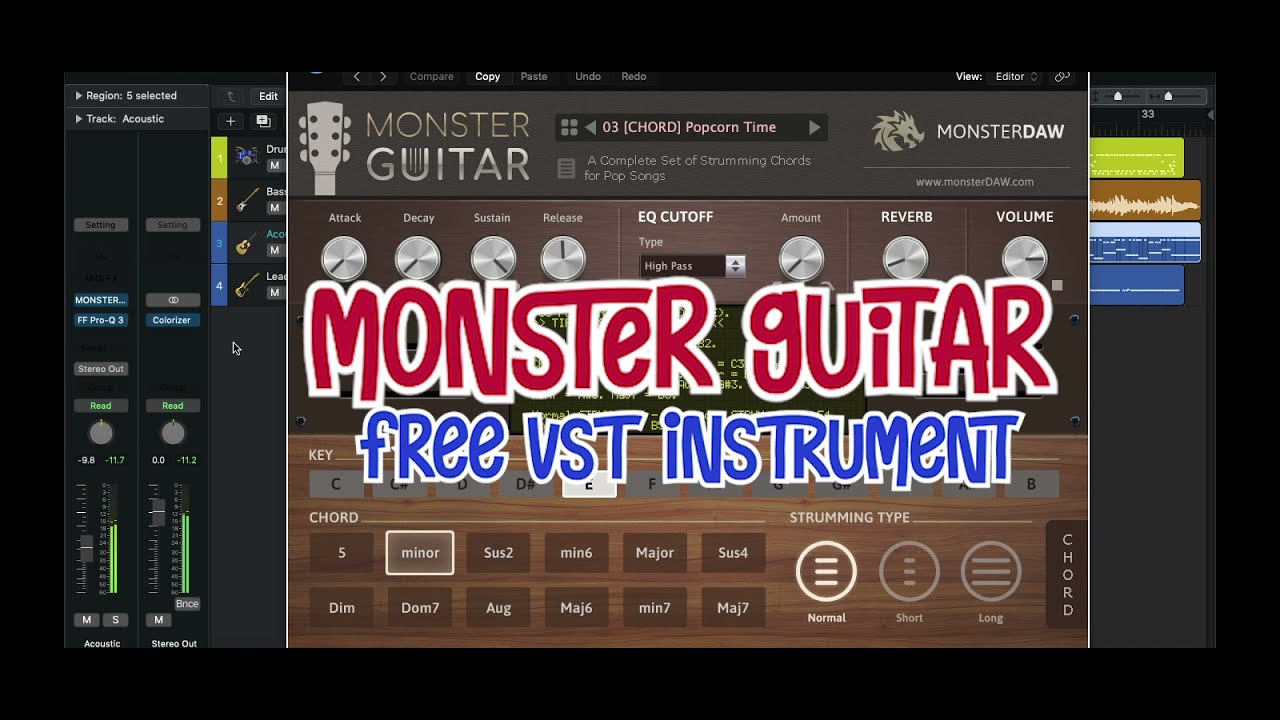 Free Guitar Vst: Monster Guitar (Quick demo) - YouTube
