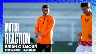 REACTION | Brian Gilmour | Spartans 0-1 Rangers B by @Rangers Football ...