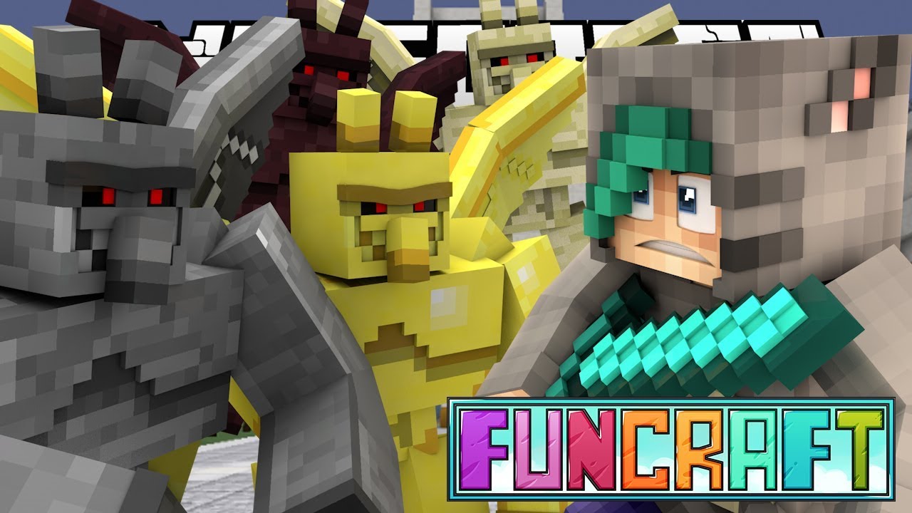BEATING A GARGOYLE TOWER?! - Minecraft FunCraft SMP - Ep.17 - YouTube
