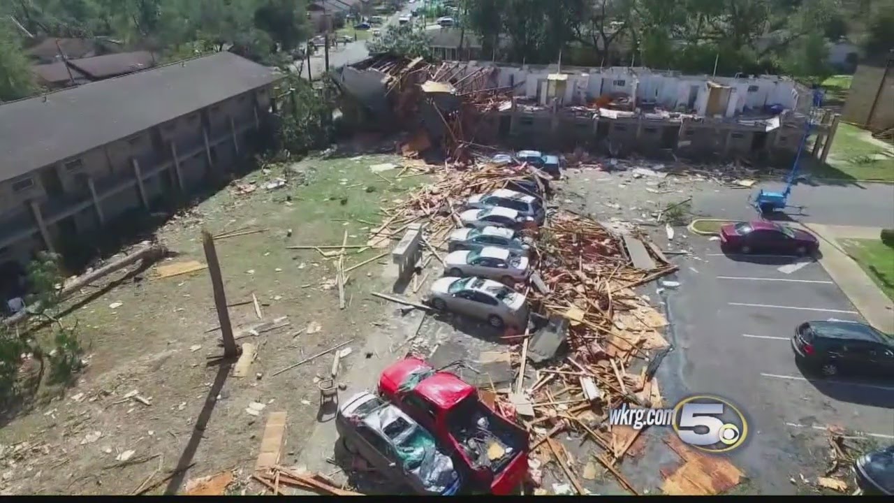 Drone Footage Captures Storm Damage - YouTube