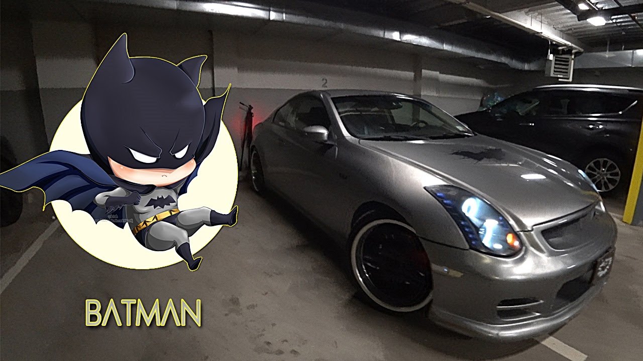 More Batman decals installed!! | Infiniti G35 Coupe | LTMABD - YouTube