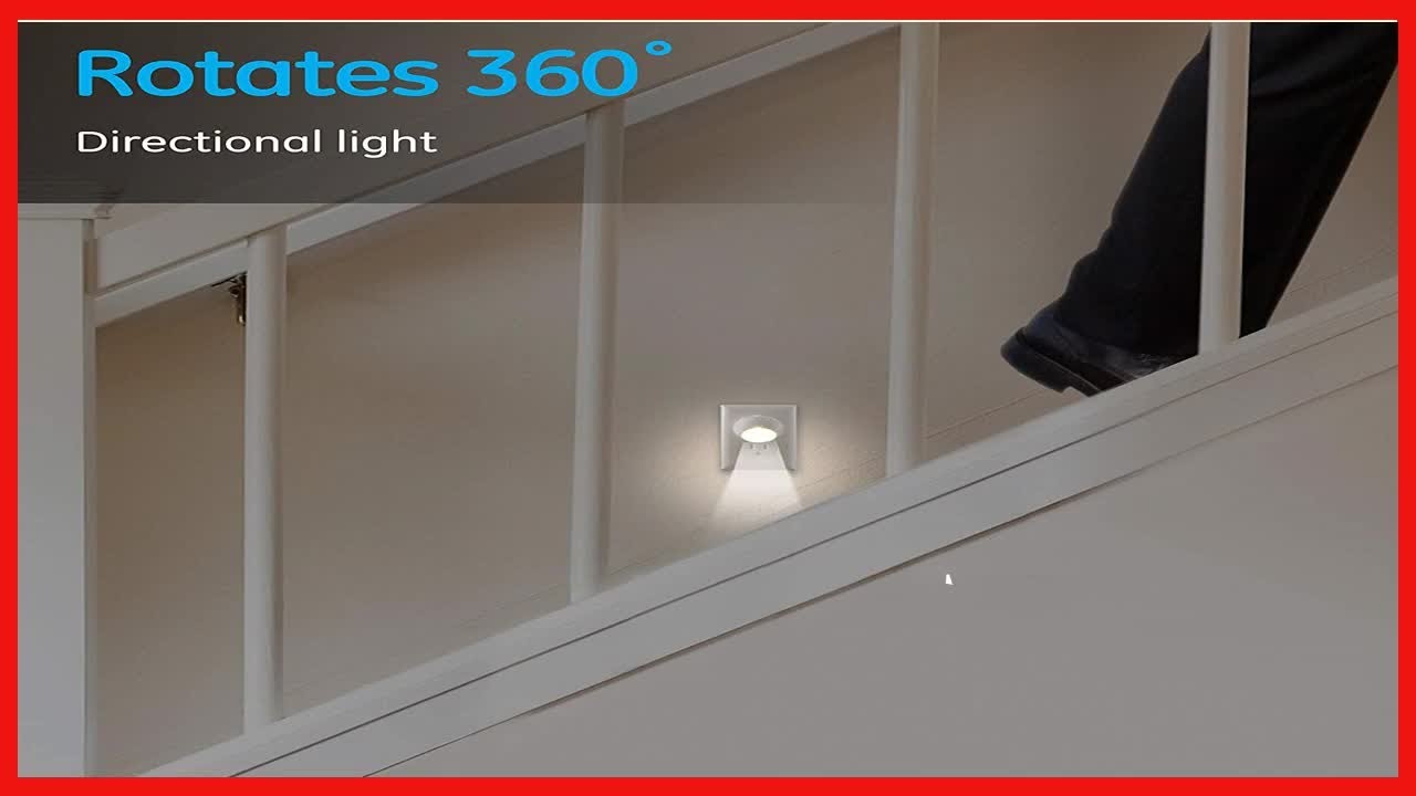 GE Rotating LED Night Light, Plug-in, 360° Directional, Dusk-to-Dawn ...
