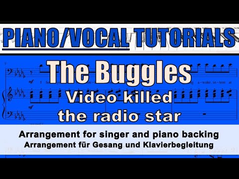 THE BUGGLES - Video killed the radio star - VOICE and PIANO backing ...