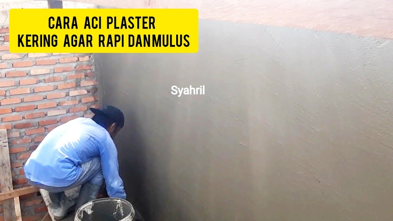 cara aci plaster kering - YouTube