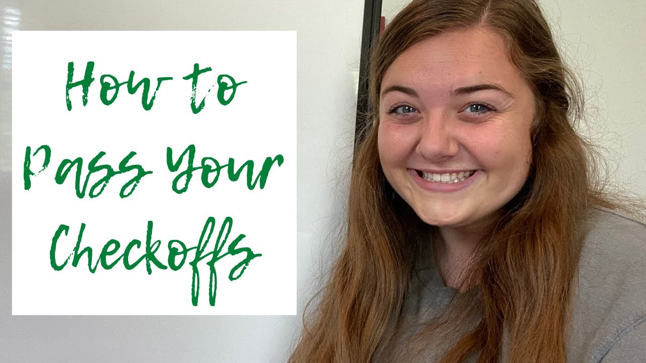 How to Pass Your Checkoffs - YouTube