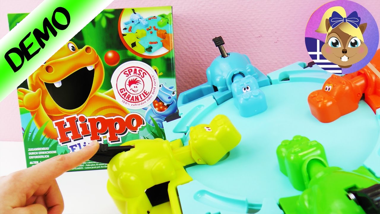 Επιτραπέζιο παιχνίδι : Hippo Flip|Χαρούμενοι Ιπποποταμούληδες! - YouTube