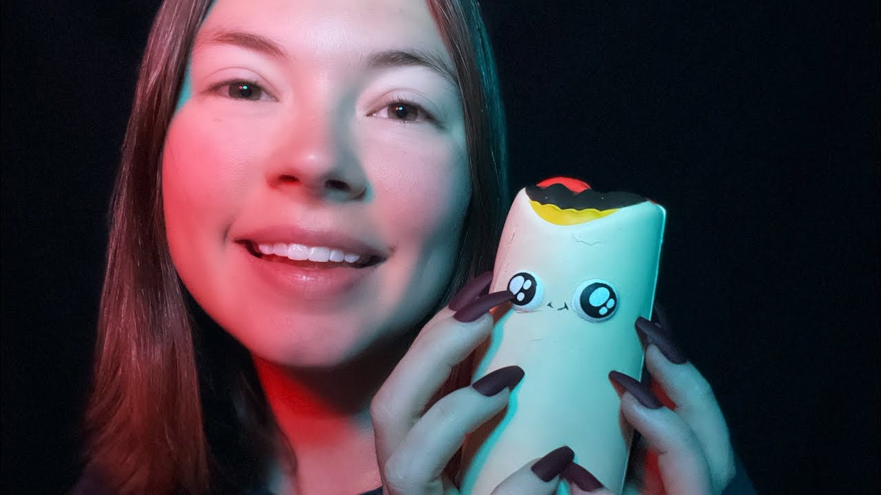 ASMR Rhythmic Tapping With Long Nails and Random Whispers - YouTube