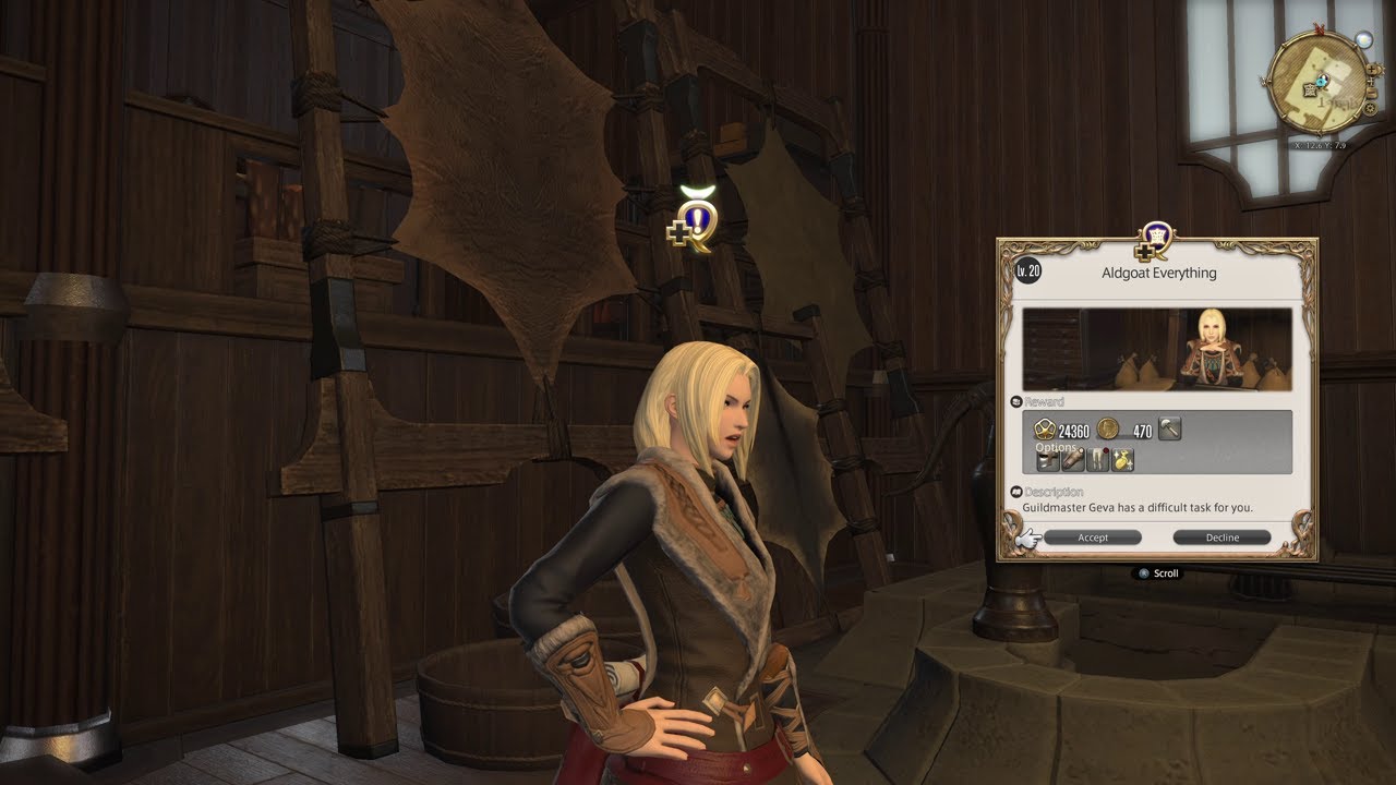 FFXIV Leatherworker Class Quest: Aldgoat Everything - YouTube