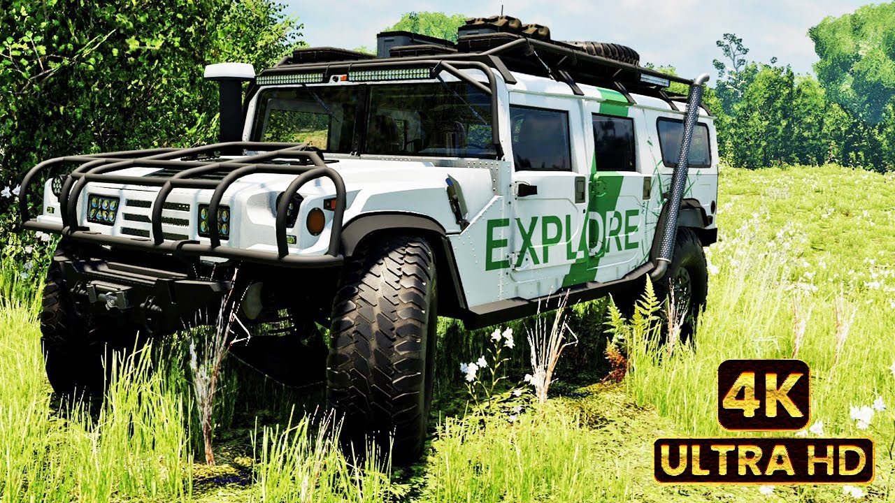 HUMMER H1 OFF ROAD ADVENTURE | BEAMNG DRIVE | STEERING WHEEL GAMEPLAY ...