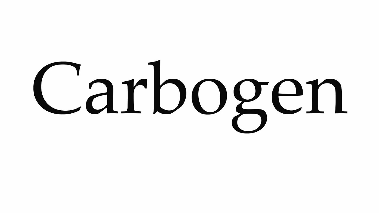 How to Pronounce Carbogen - YouTube