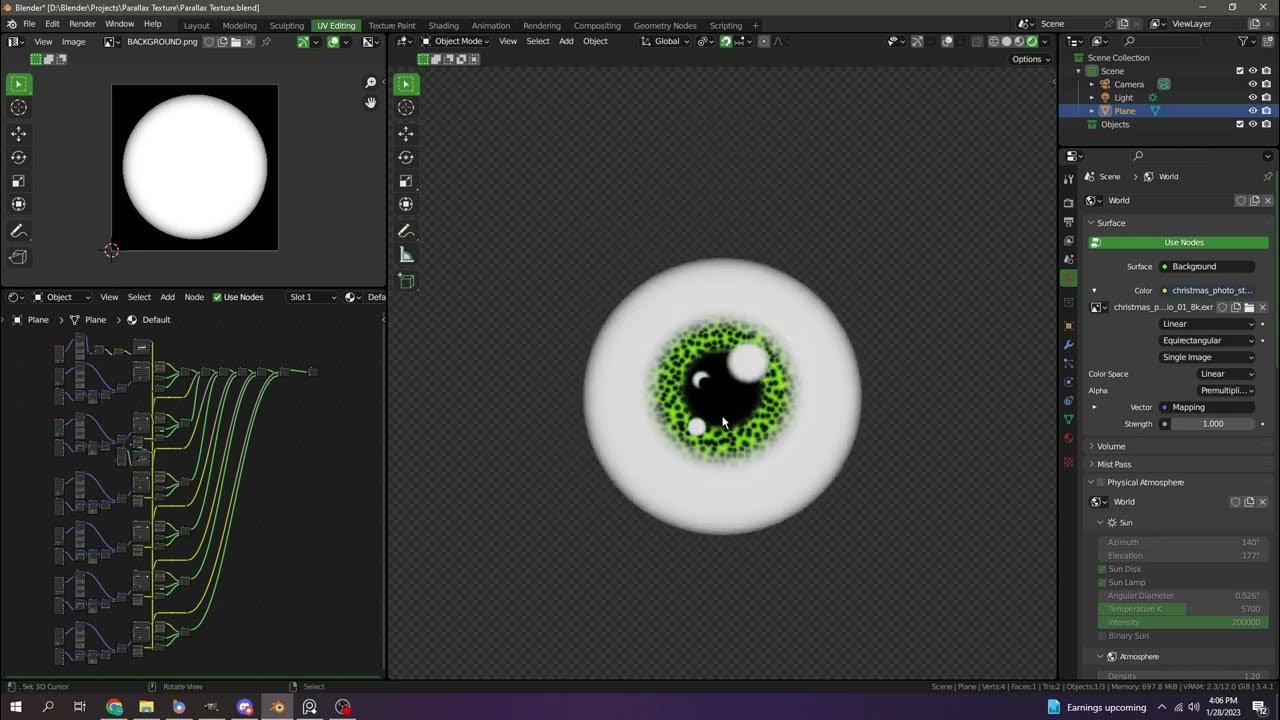 Eye Parallax Texture - YouTube