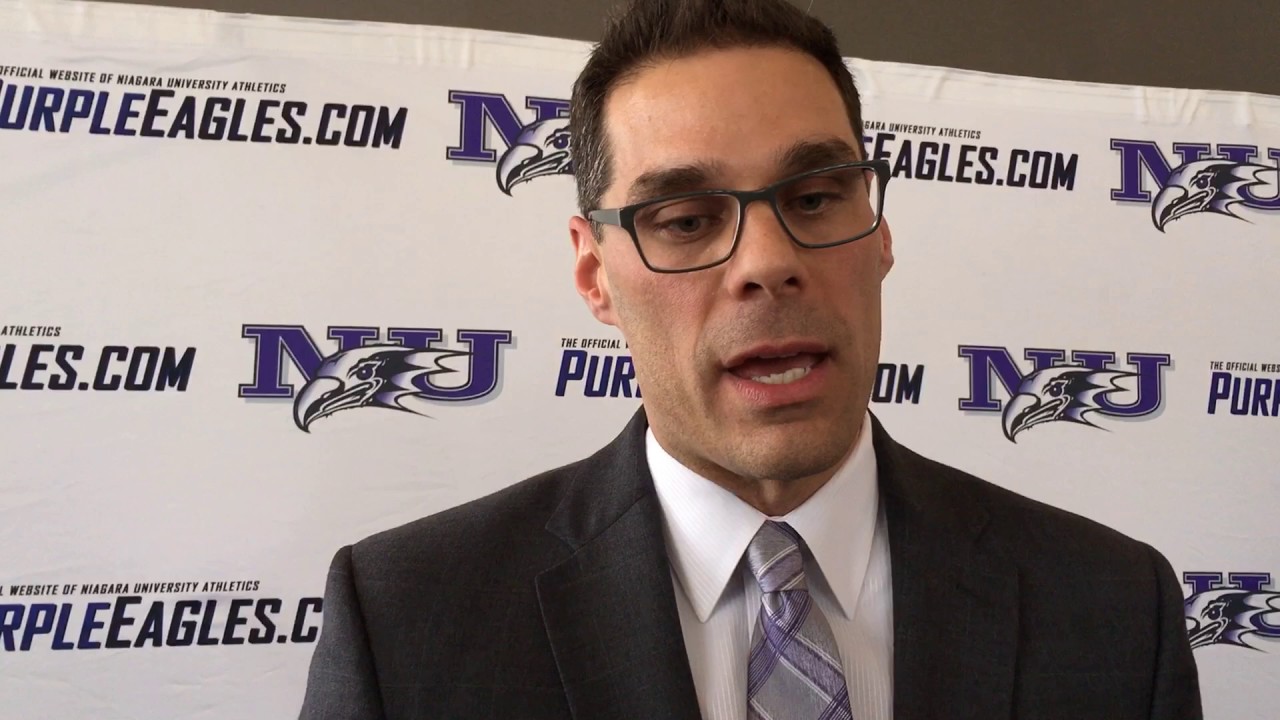 Niagara University head coach Jason Lammers introductory press ...