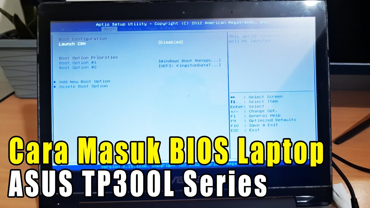 Cara Masuk BIOS Laptop ASUS - Asus Laptop Boot Menu BIOS Settings - YouTube
