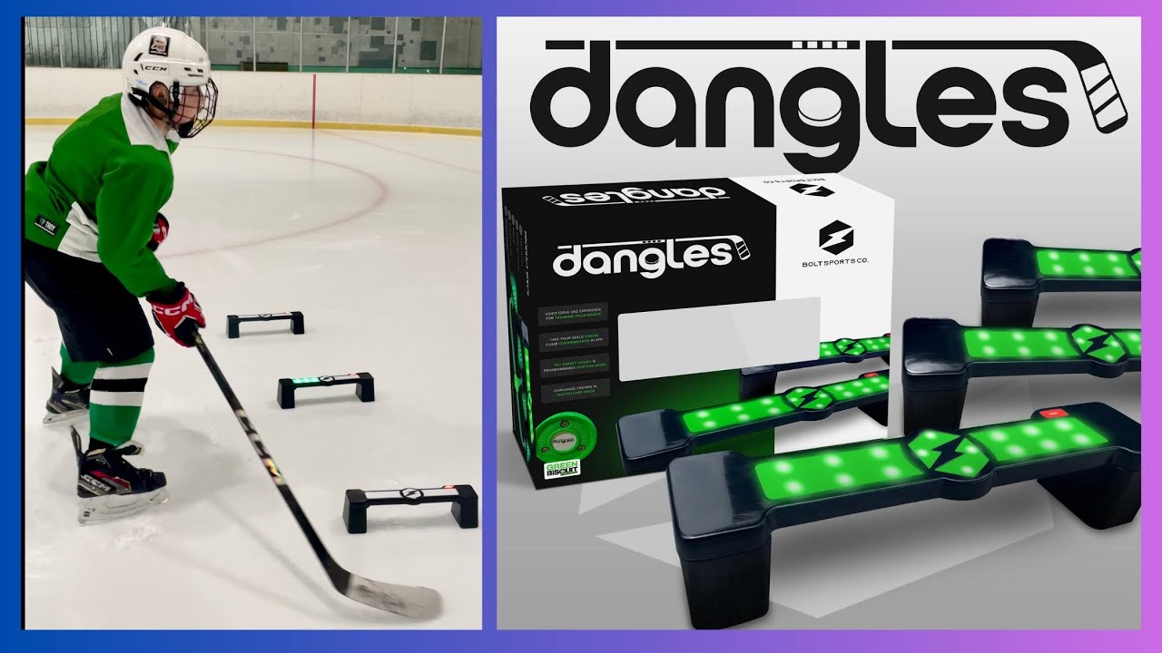[Bolt Dangles] Hockey Stickhandling Training Aids on Ice [Fun Games for ...