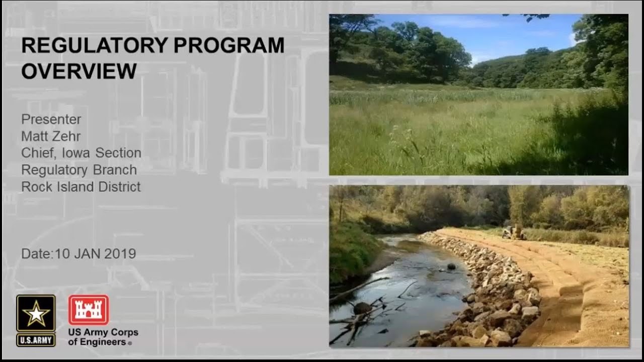 USACE Partnering Webinar Series: Regulatory 101 - YouTube