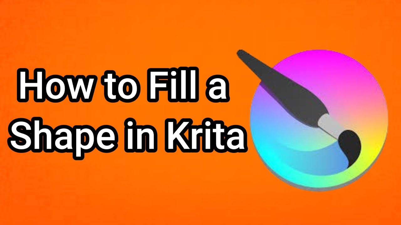 How to Fill a Shape in Krita - YouTube