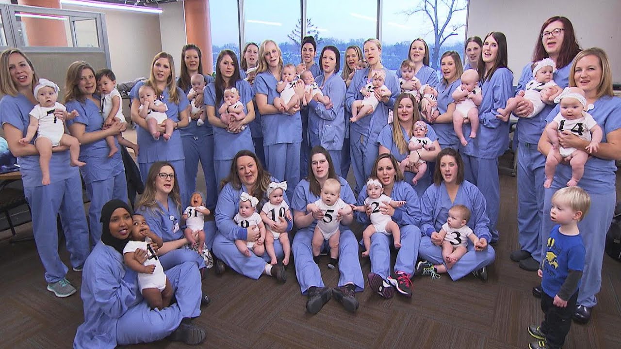 Baby Boom! Hospital Staffers Give Birth to 32 Babies in 1 Year - YouTube