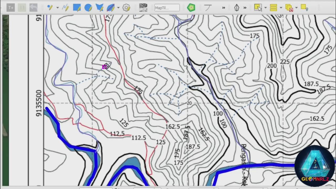 Cara menggambar alur sungai di peta kontur - Basic buat anak geologi ...