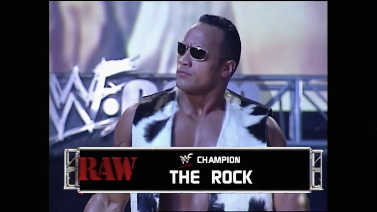 WWE The Rock ENTRANCE after Backlash 2000 (New WWF Champion) - YouTube