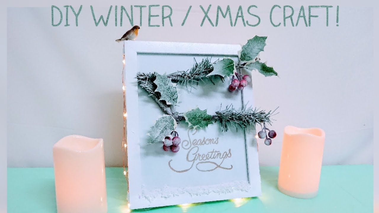 CHRISTMAS DIY, Photo Frame Crafts. Winter Decor. Ideas to Make & Sell ...