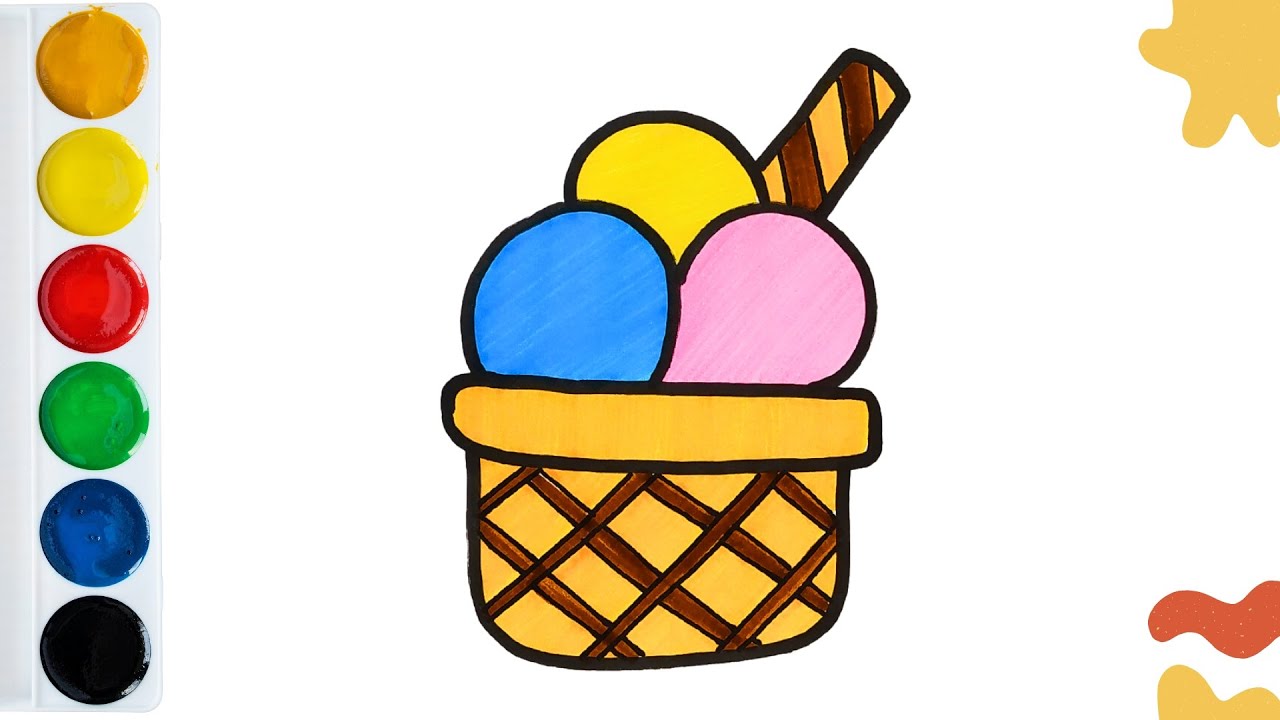 Drawing Sweet Treats for Kids: Let's Draw Ice Cream Together! - YouTube