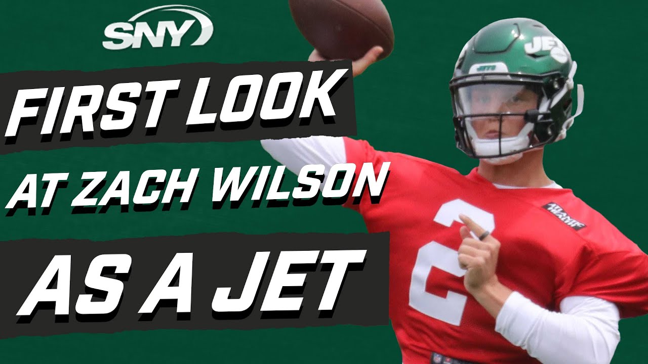 SEE IT: QB Zach Wilson takes the practice field for the first time with ...