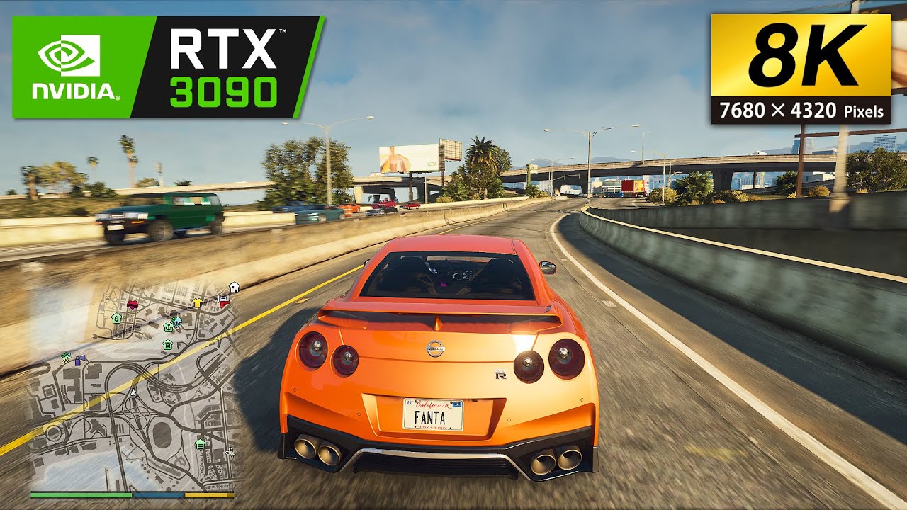 GTA 5 ~ 8K Ray-Tracing ~ RTX™3090 ~ (7680x4320) ~ NaturalVision Evolved ...