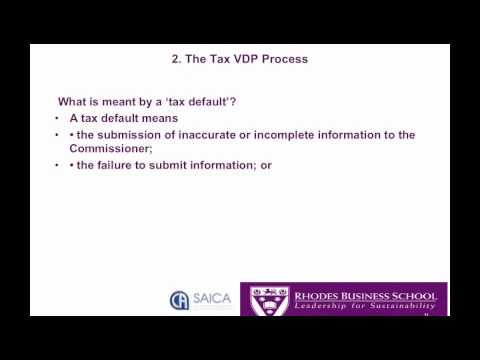 SARS VOLUNTARY DISCLOSURE PROGRAM INTRODUCTION - YouTube