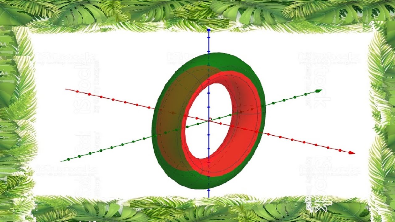 Volume et surface latérale du tore - YouTube