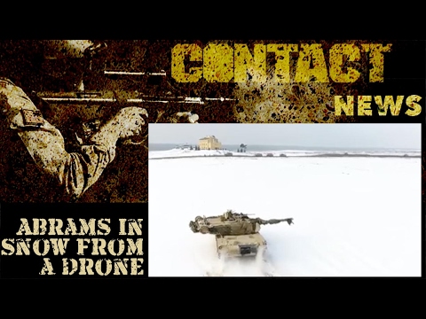 Abrams in snow from a drone - YouTube
