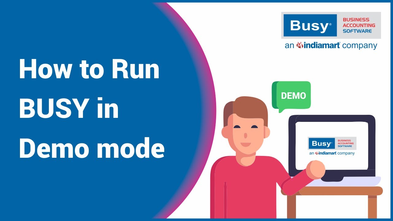 How to run BUSY in demo mode (English) | BUSY | BUSY in Demo Mode - YouTube