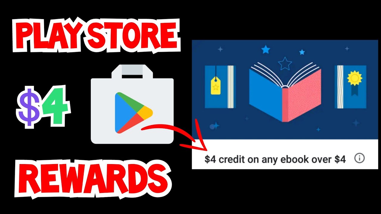 Play Store Rewards How To Use | $4 Discount in Ebooks On Play Store ...