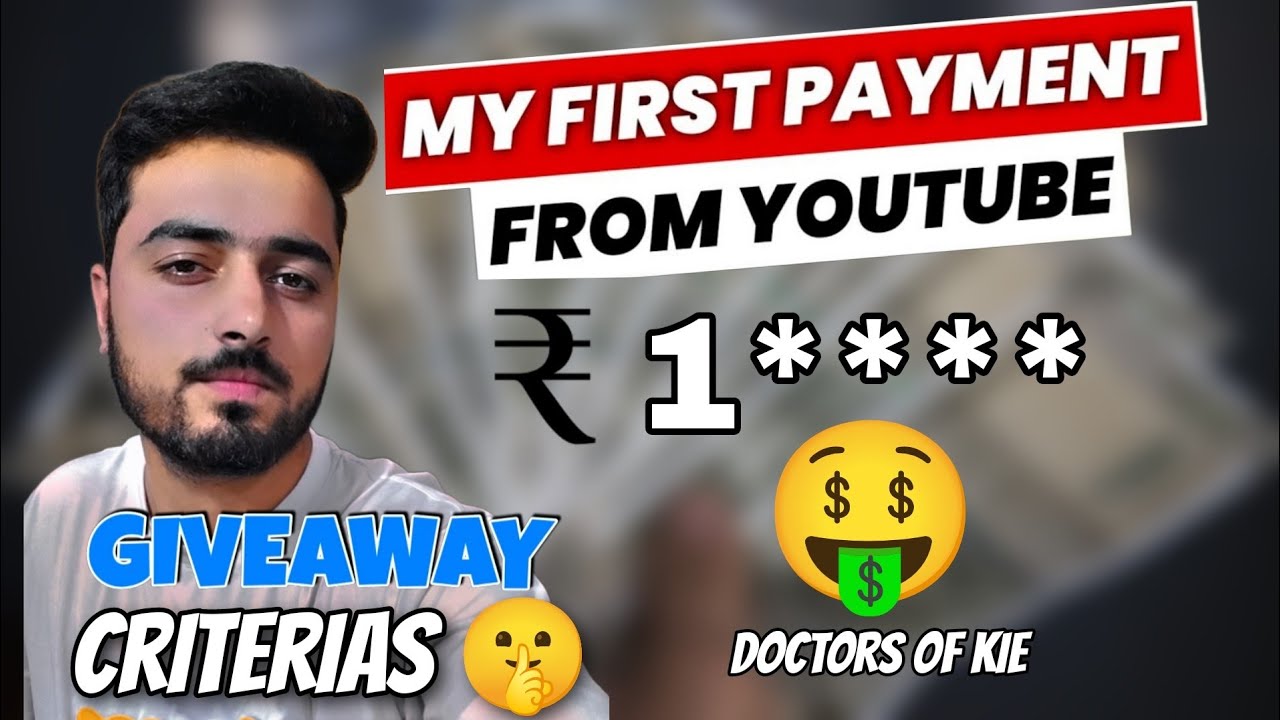 My First YouTube Payment 🤑 ₹1**** | Be Ready For Giveaway 🔥 From ...