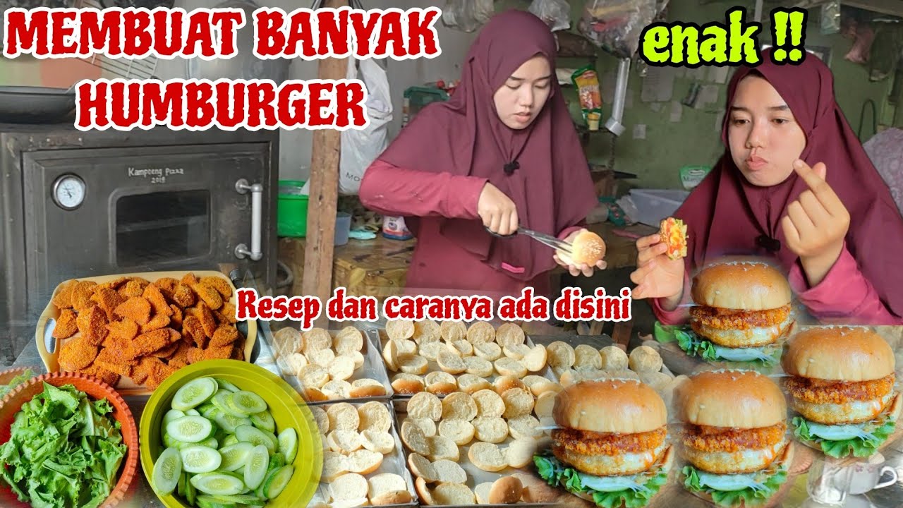 MEMBUAT BANYAK BURGER‼️Resep dan caranya lengkap disini‼️ - YouTube