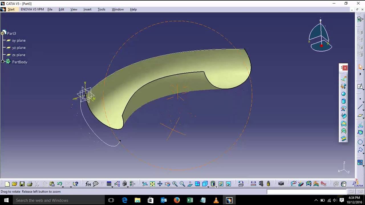 Swept in Catia explicit option best explained | Shankydesigns - YouTube