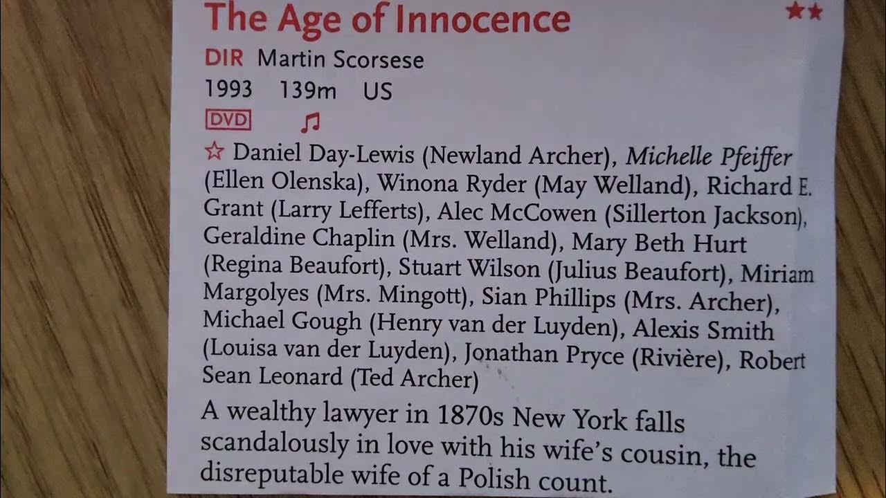 The age of innocence ( film 1993 Daniel day lewis ) in 500 words - YouTube