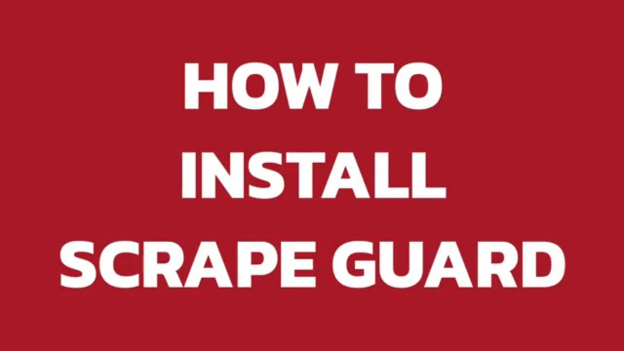 How To Install All-Fit Automotive Bumper Scrape Guard - YouTube