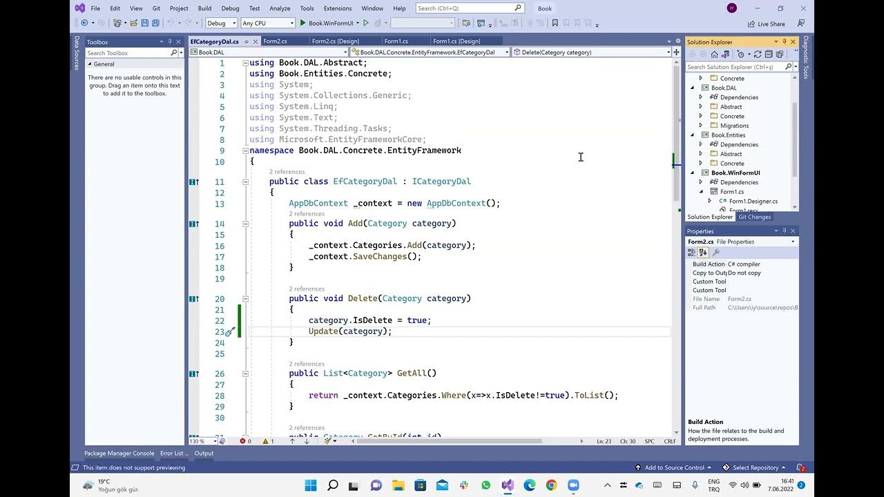 Katmanlı Mimari Projesi Part-6: UI Katmanı Kodlamaları - YouTube