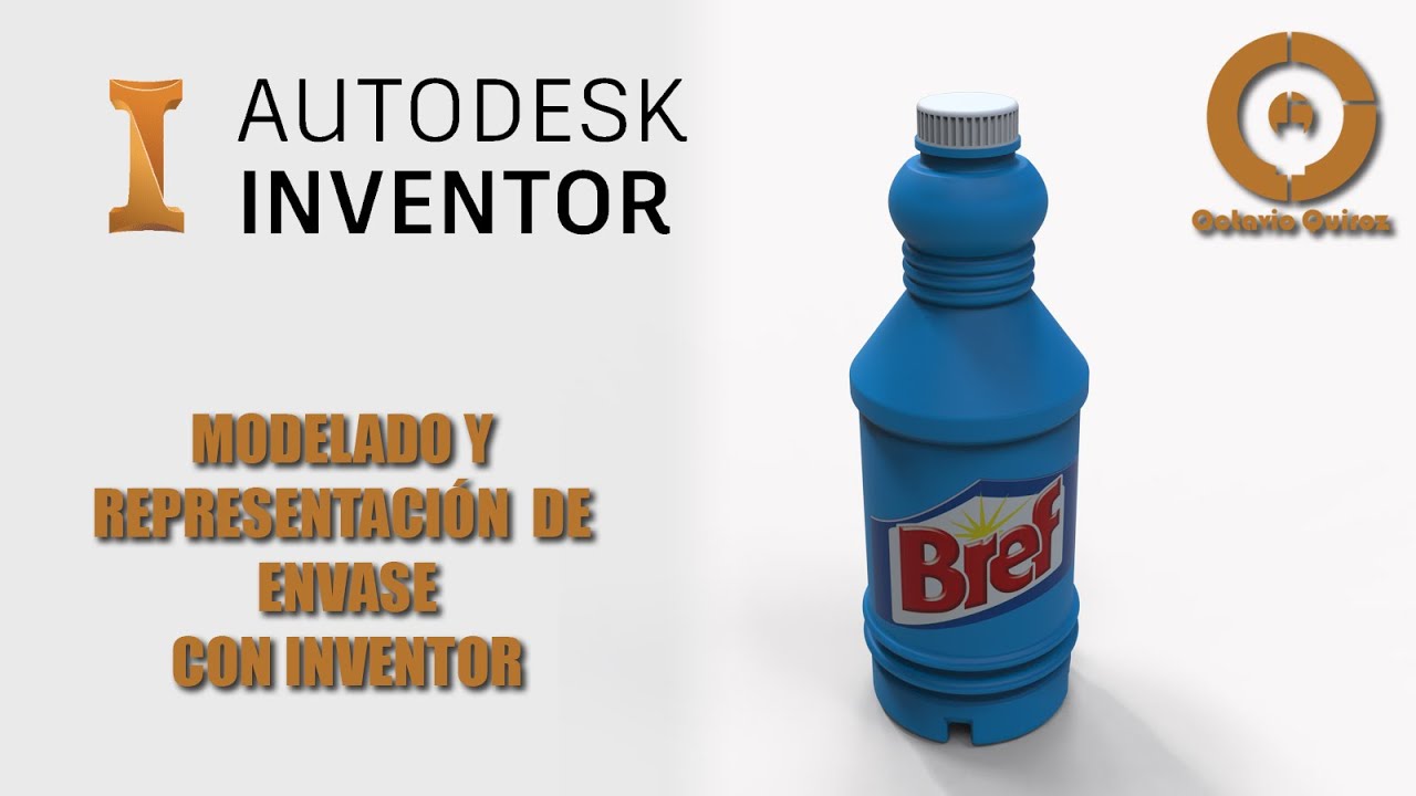 INVENTOR Modelado de envase - Modeling Bottle - YouTube